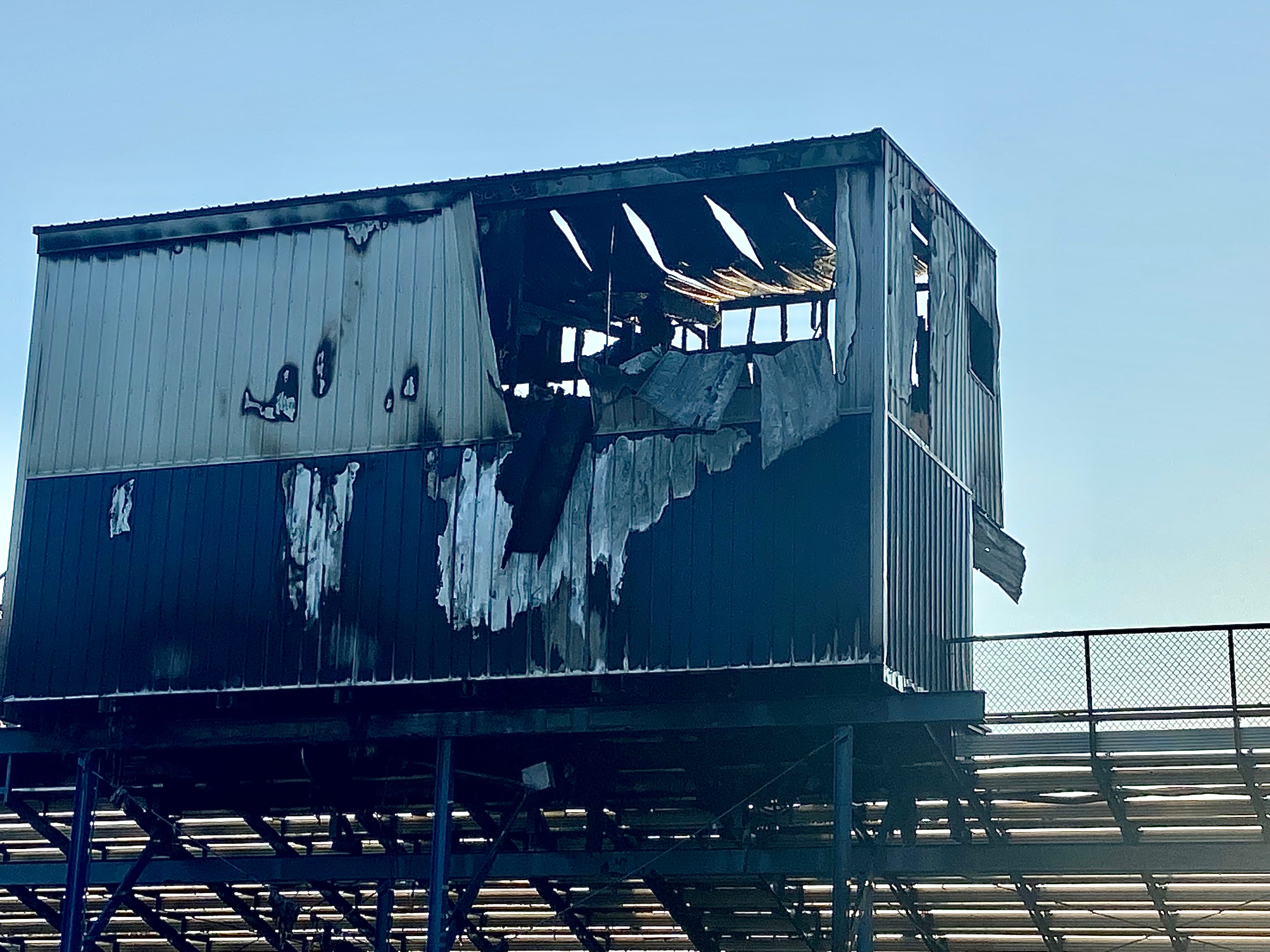 Fire at Snowflake High School Football Stadium