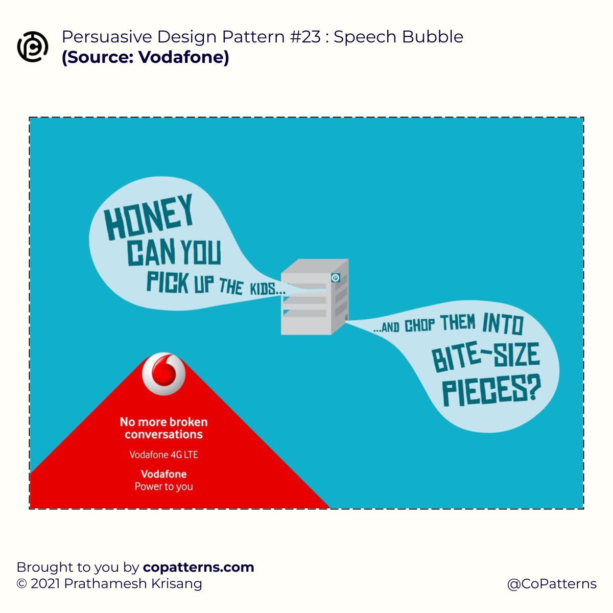 Speech Bubble : Persuasive Design Pattern #23
