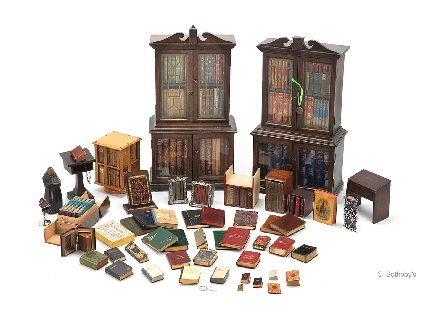 Tiny books and an even tinier golden envelope