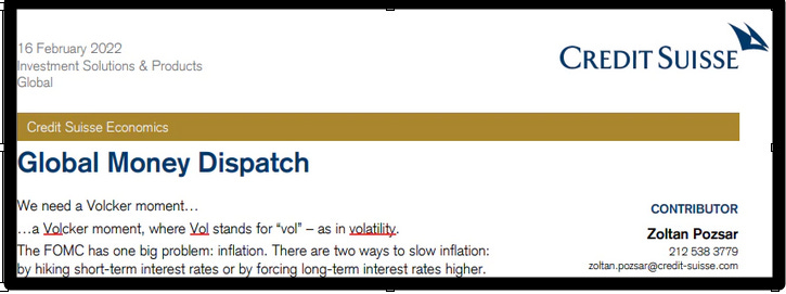 Cure Inflation "By Forcing Long Term Rates Higher"- Zoltan Pozsar