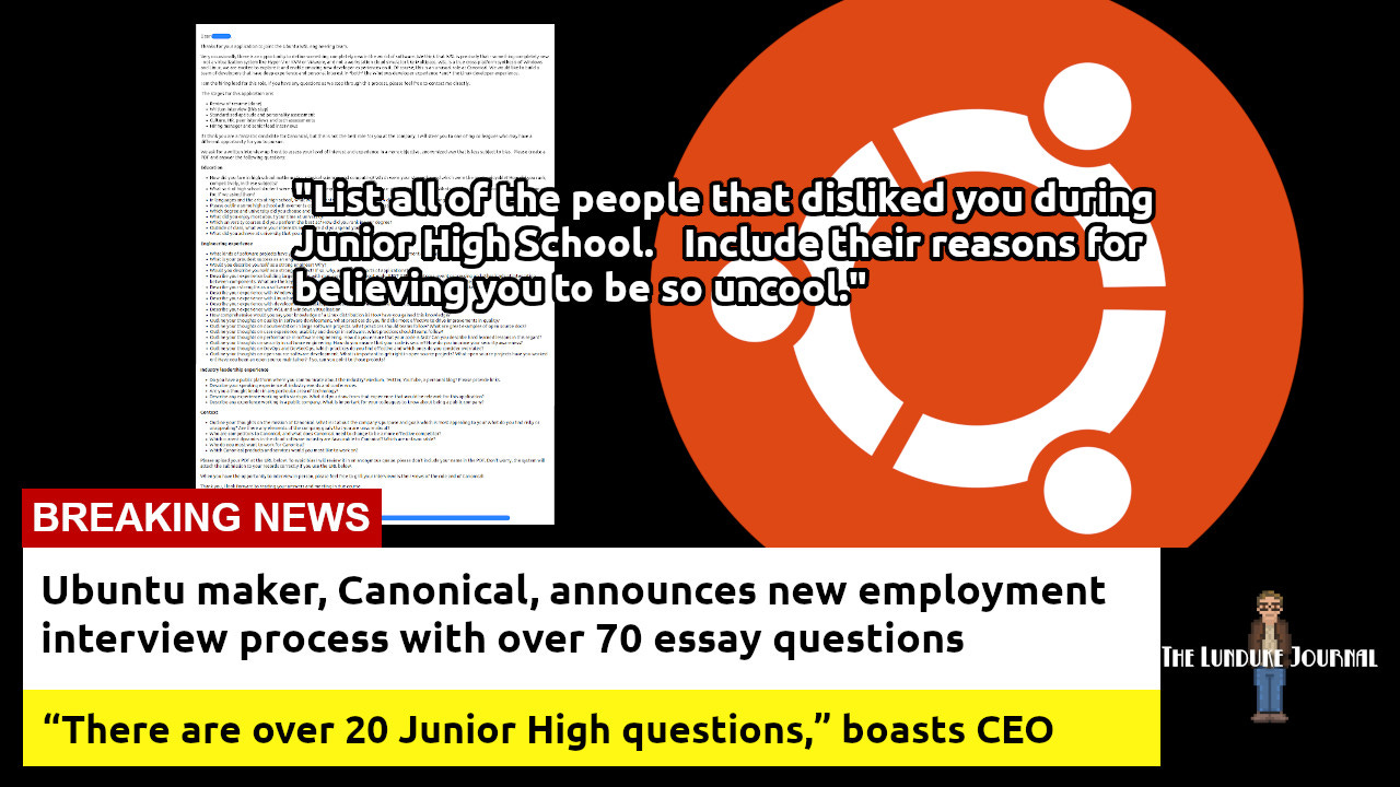 Ubuntu maker, Canonical, announces new employment interview process