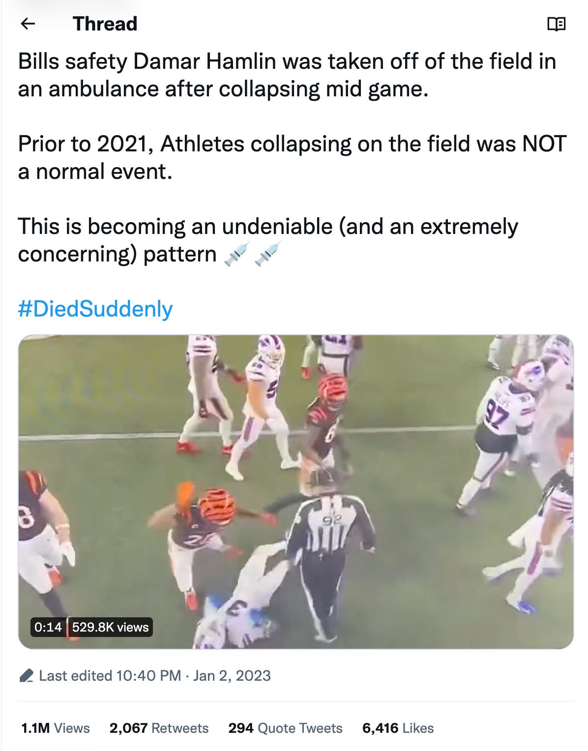 Damar Hamlin's Cardiac Arrest Should Never Have Happened