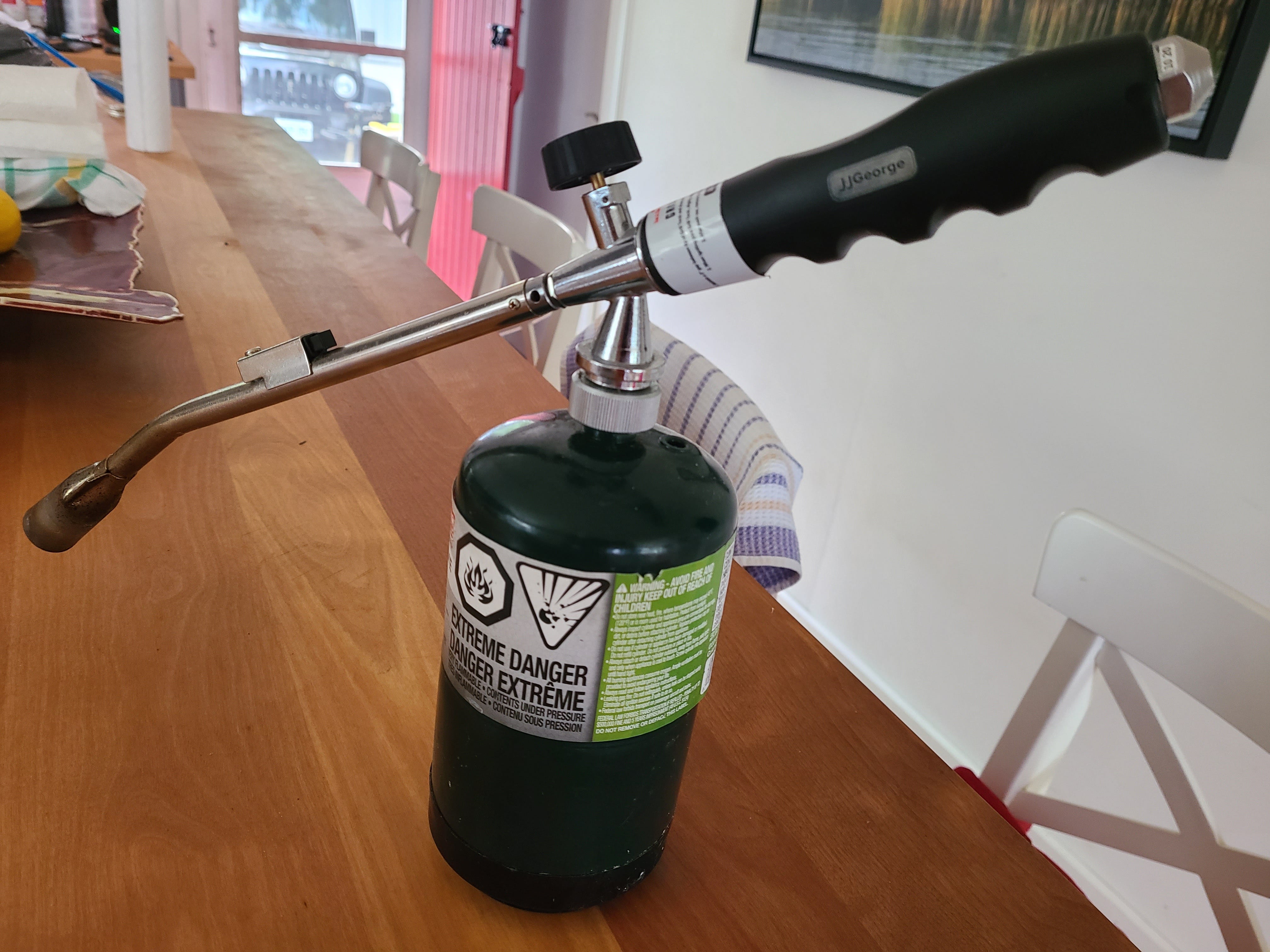 So many uses for a mini flame thrower - by Chuck Tatham