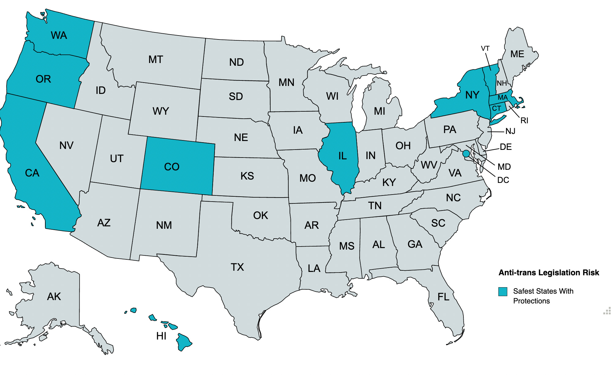 First Period Anti-Trans Legislative Risk Assessment Map