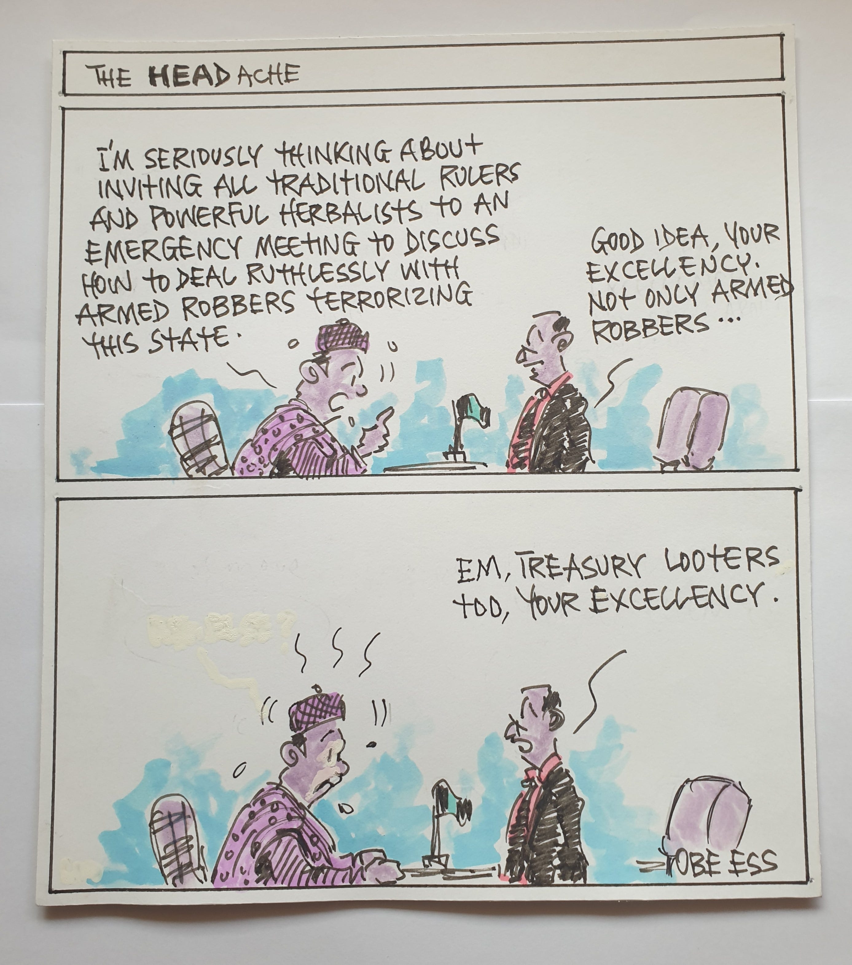 The Headache - by Obe Ess - Obe’s Newsletter