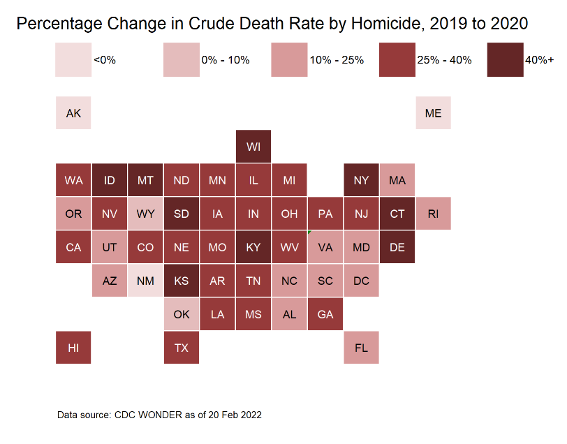 The Geography of Homicide -- States, Base Rates, Increases, and ...