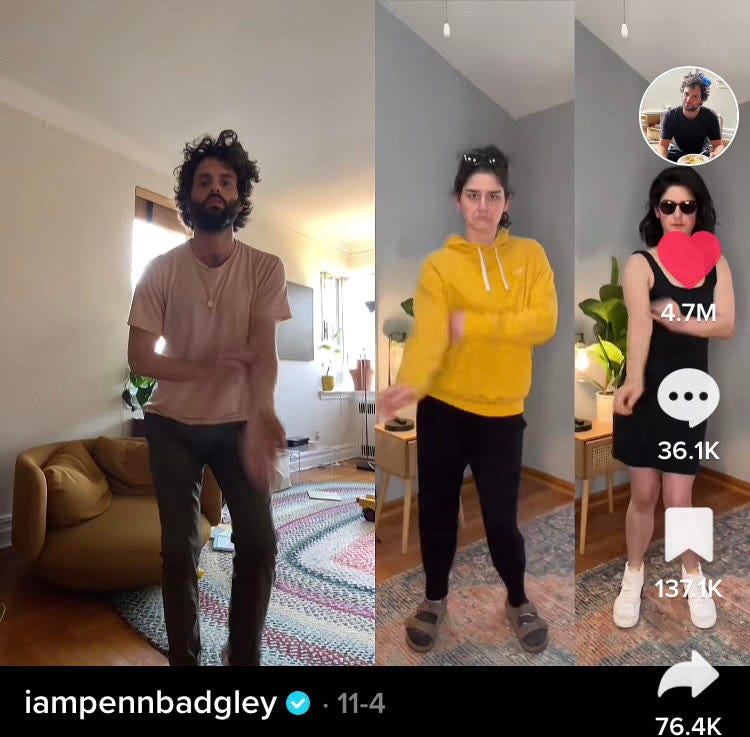 Meghan Trainor Dance Penn Badgley - Elizabeth Crane