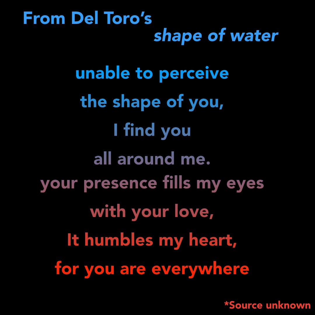 A poem From Shape of Water - by aranya - Poetly