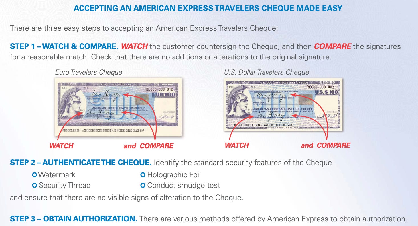 The Travelers Cheque Edition - by Guest Contributor