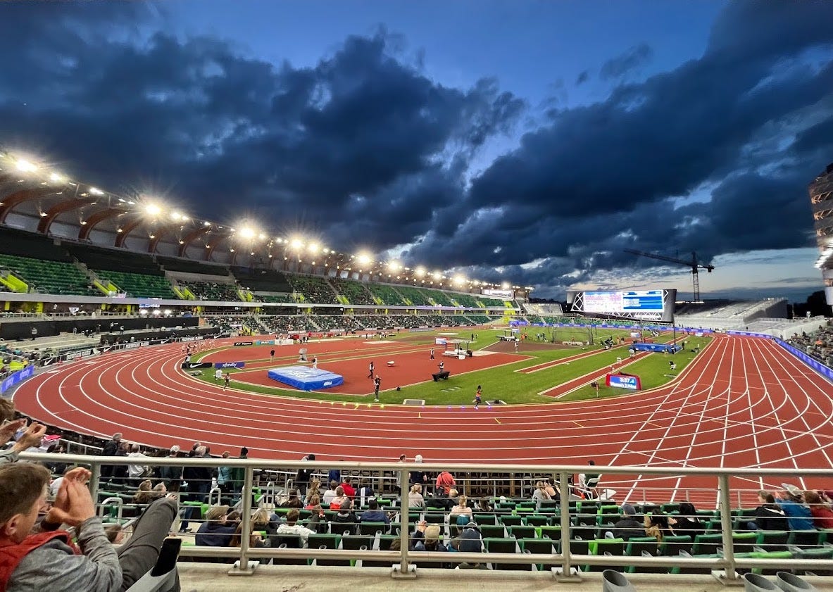 What it feels like to run a lap at Hayward Field