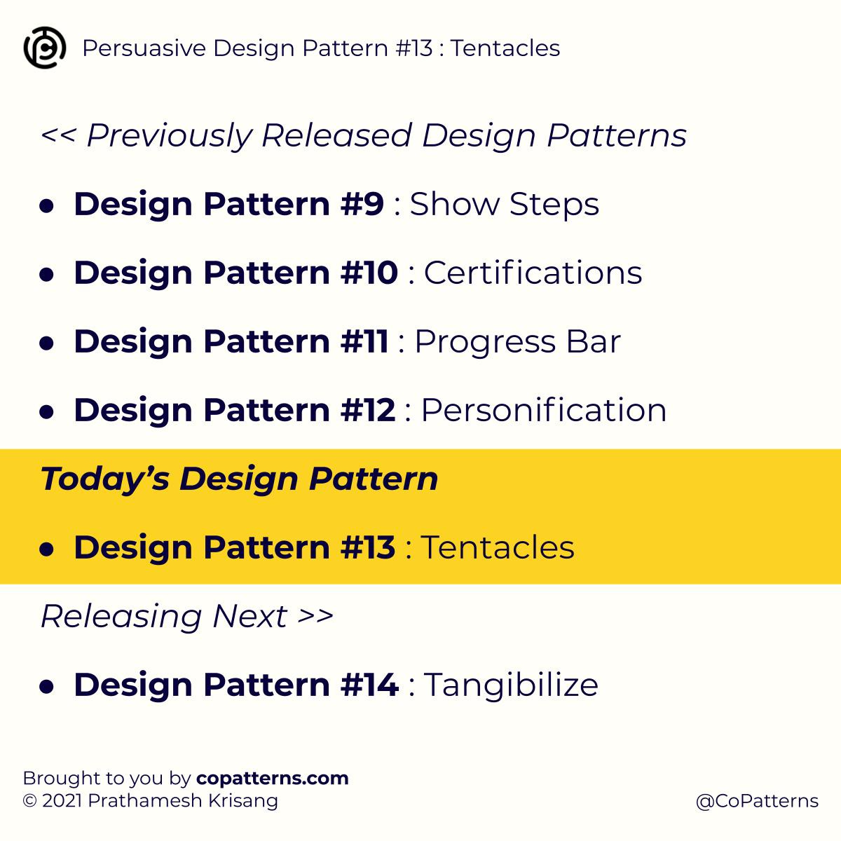 Persuasive Design Pattern #13 : Tentacles