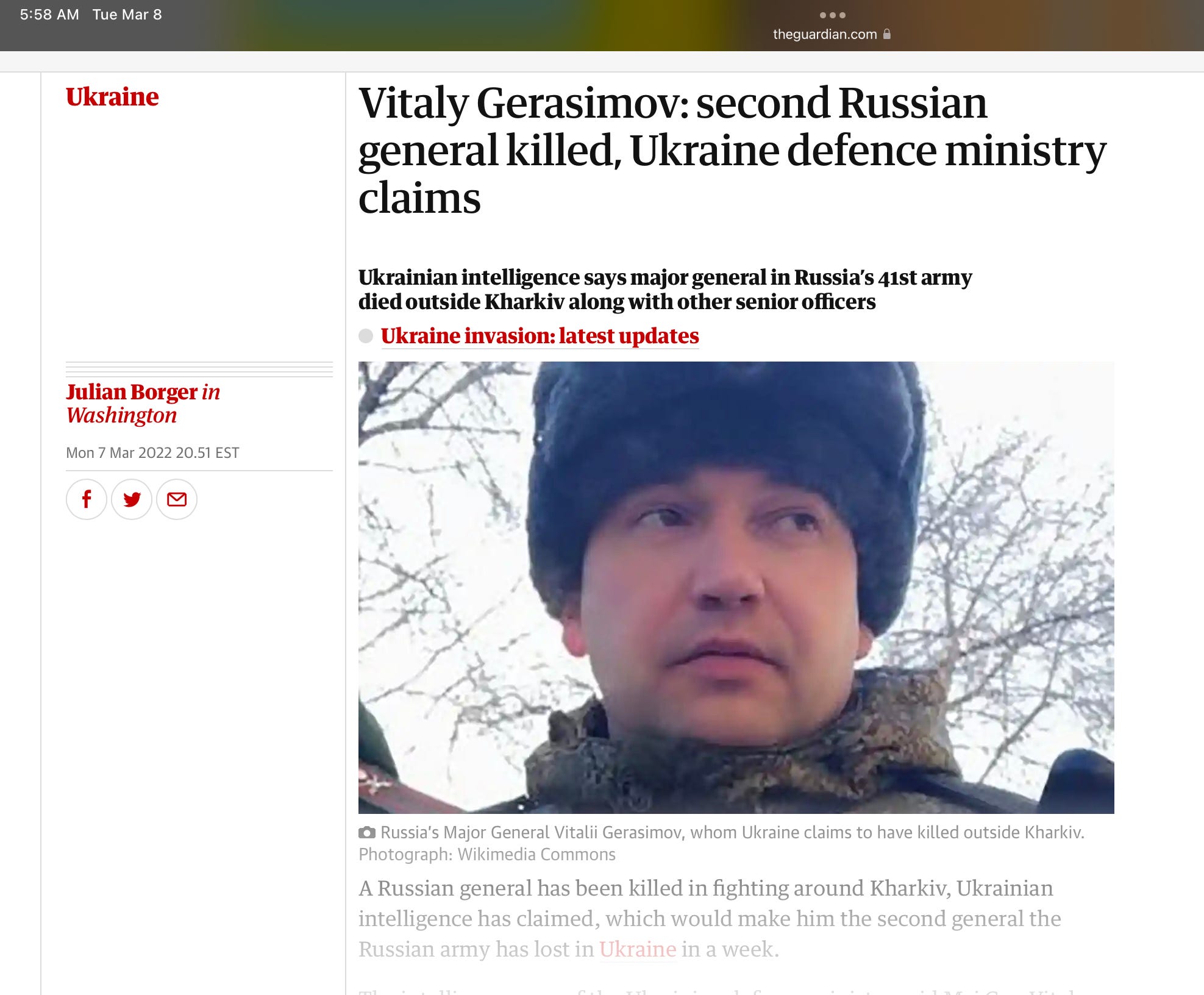 Gerasimov ☠️ — CORRECTION - by Jim Stewartson