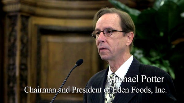 Michio Kushi Memorial Service Speeches - Michael Potter