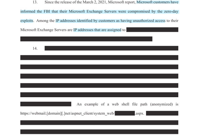 DOJ Announces Court-Authorized Effort to Disrupt Exploitation of Microsoft Exchange Server ...