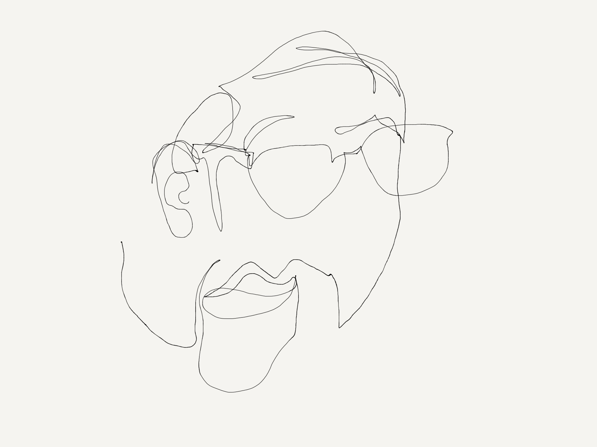 Blind Drawing - by Ernio - art ⓔ mail