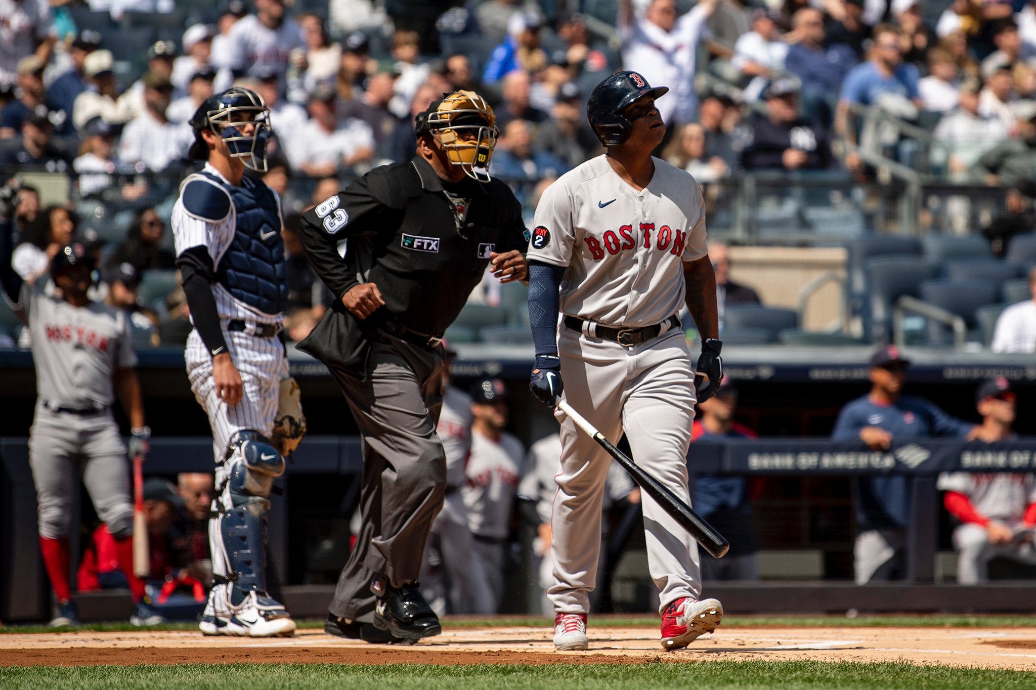 Rafael Devers crushes a Gerrit Cole fastball for his first homer of 2022