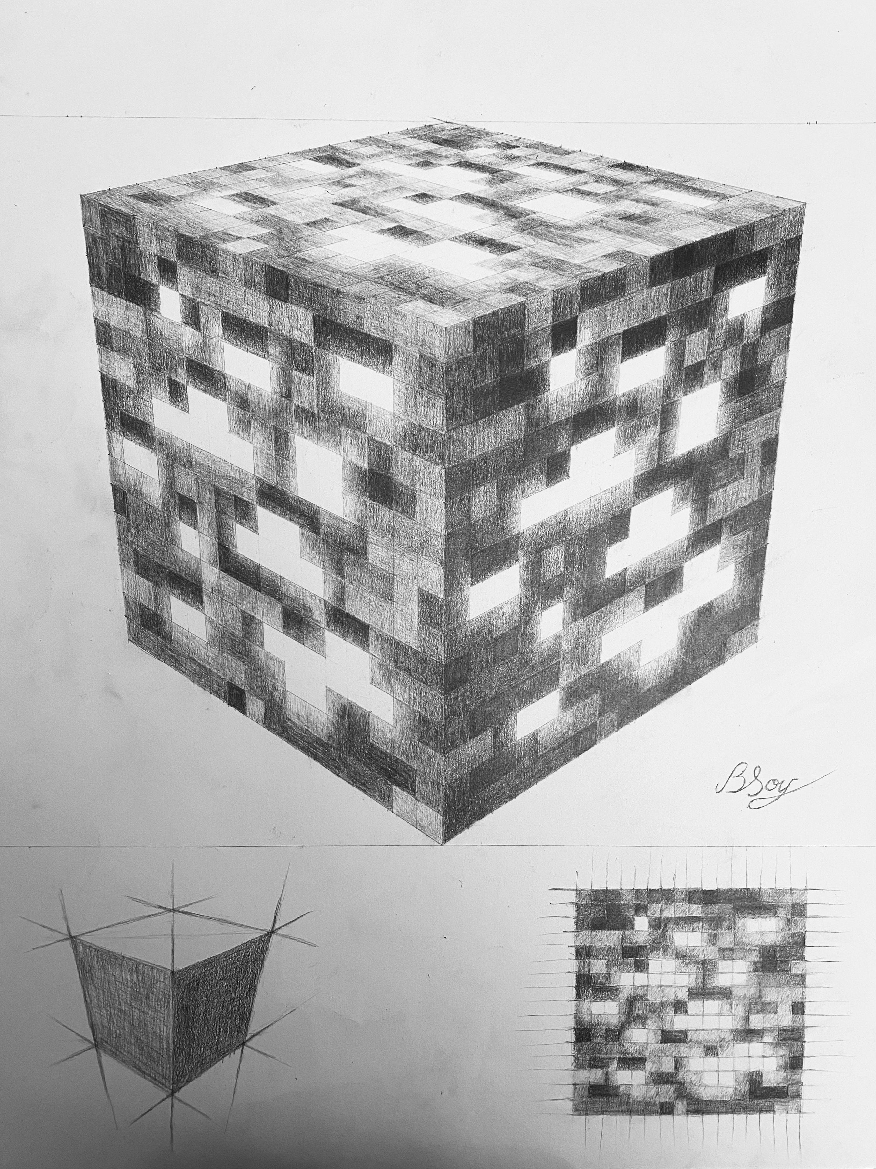 How To Draw A Diamond Ore