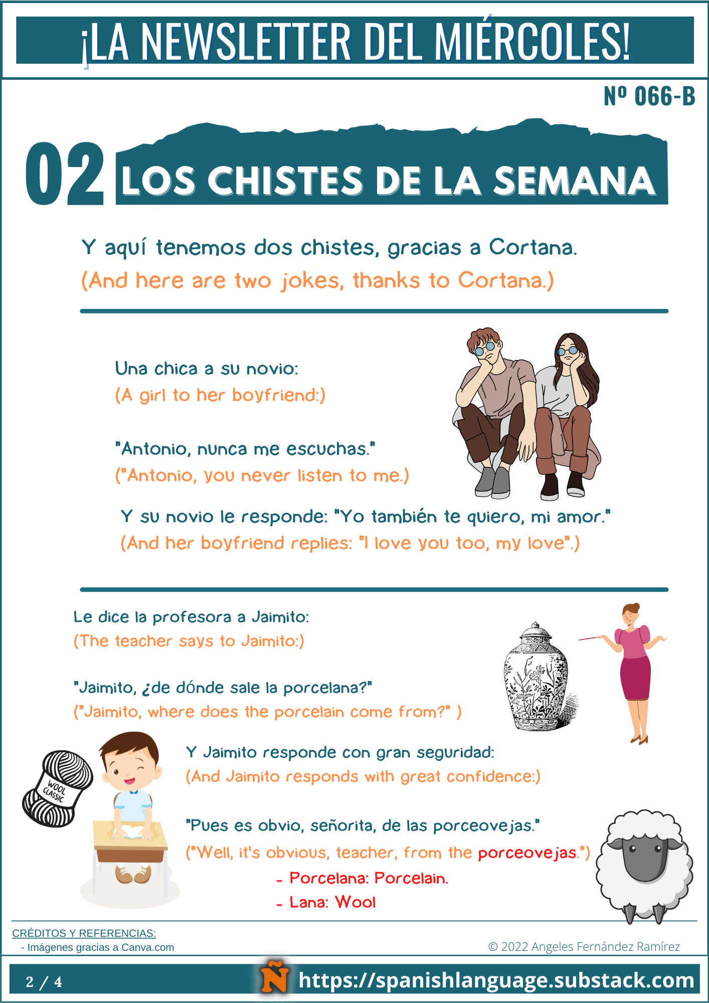 Wednesday’s Spanish Language Newsletter! (066-B)