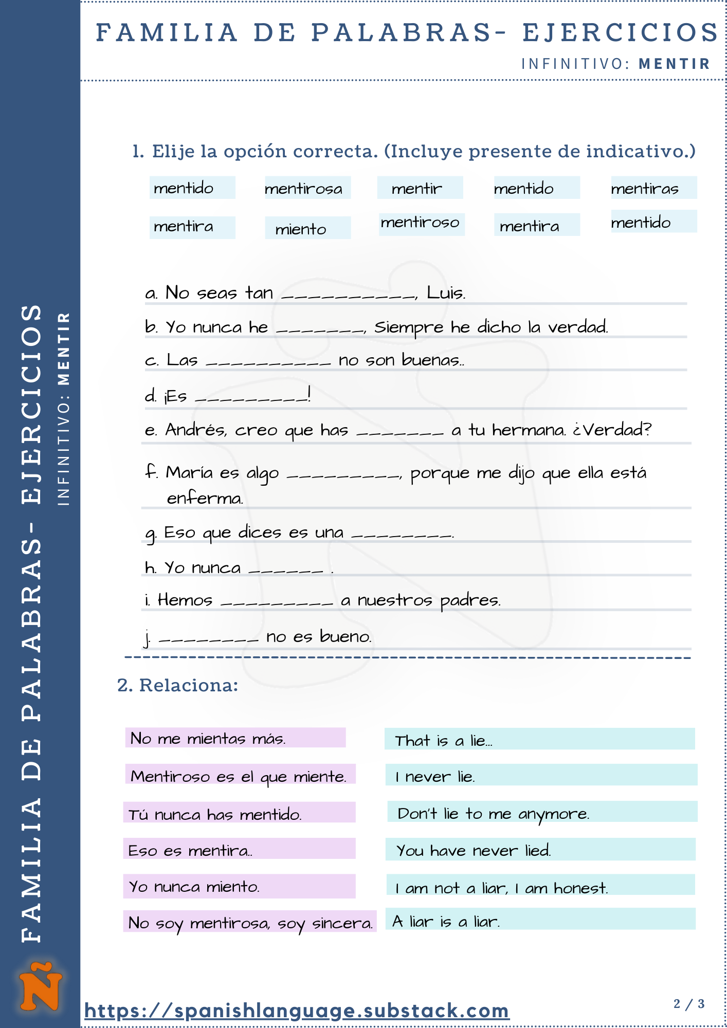 Familia de Palabras (Words Family) (003)