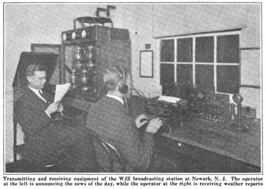 WJZ in Newark, 1922 - by George Eberhart