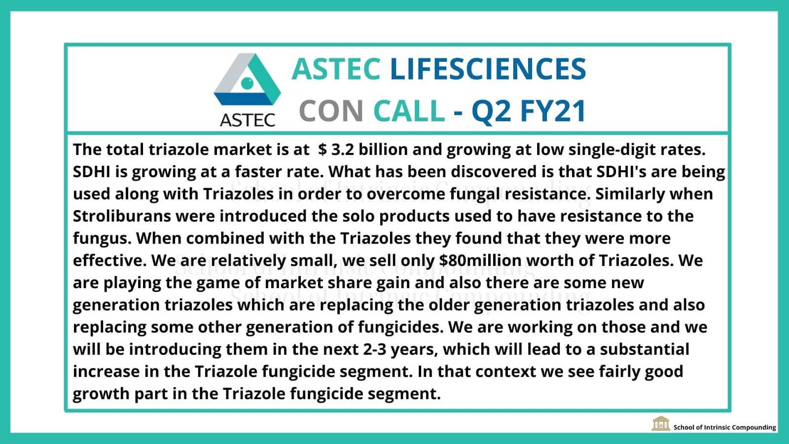 Astec Lifesciences: A better tomorrow? - by SOIC Finance