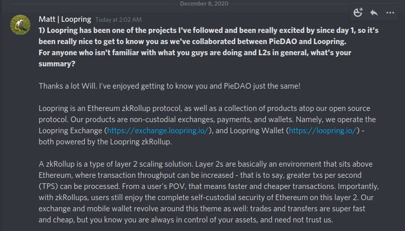 Loopring v3.6: Interview With Matthew Finestone - Decentralise #48