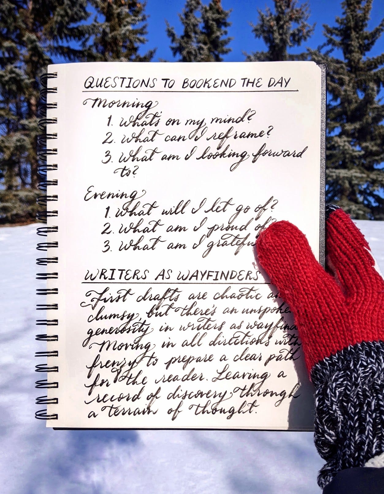 Words and Wisps: Bookending the Day and Writers as Wayfinders