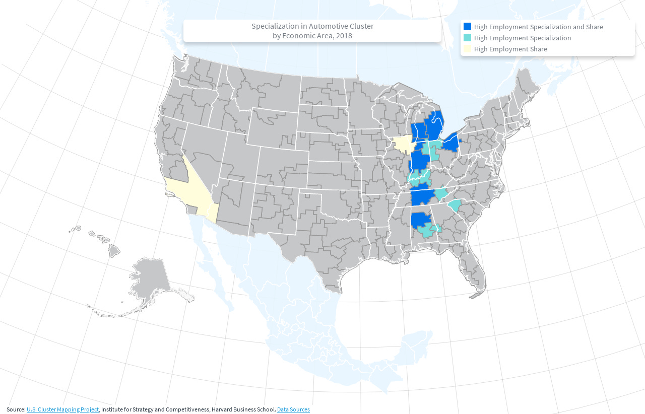 Automotive Industry Clusters Across the World