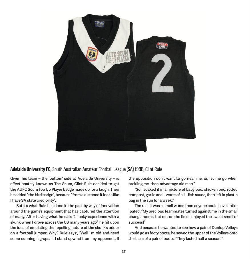 'The Scum', The Skunk and some Dunlop Volley footy boots