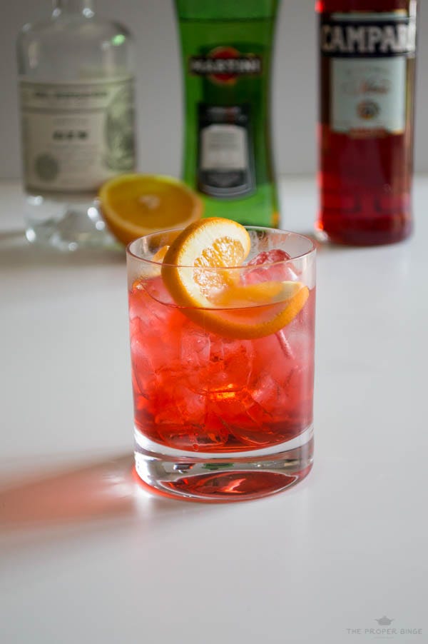 Driveway Drinks: Dry Negroni - by Reba Toloday - reba cooks