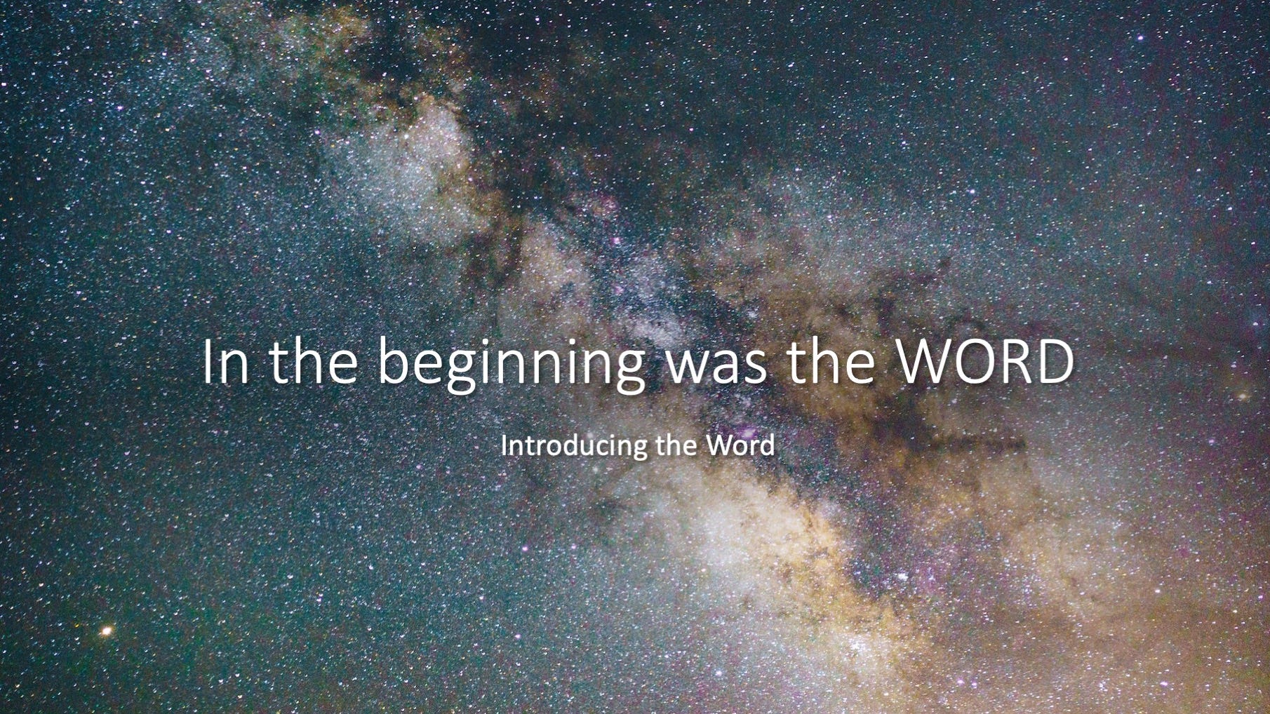 Introducing the Word - Krakus’s Biblical Reflections