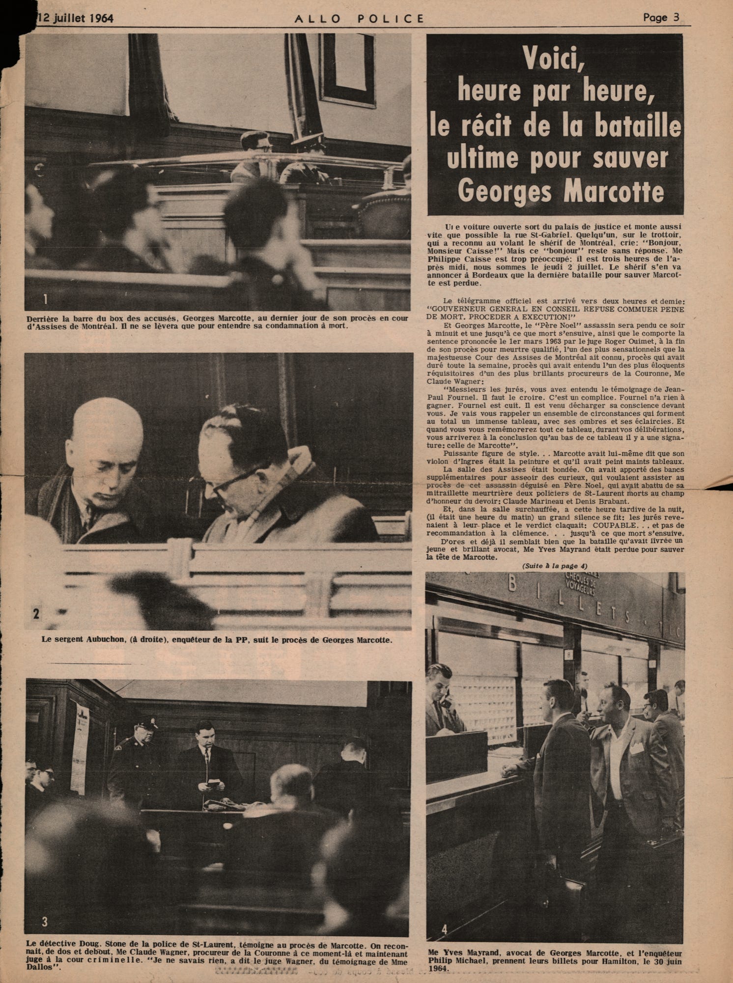 L'ultime bataille de son avocat pour sauver la tête de Georges Marcotte ...