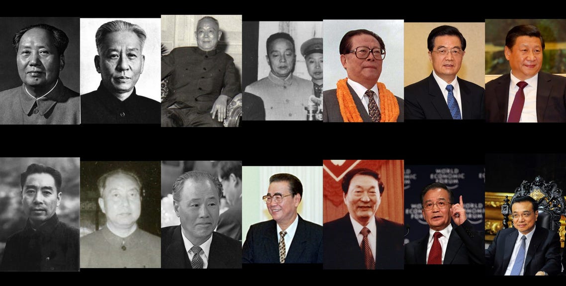 From Mao to Xi and Zhou to Li, the Communist Party of China (CPC ...