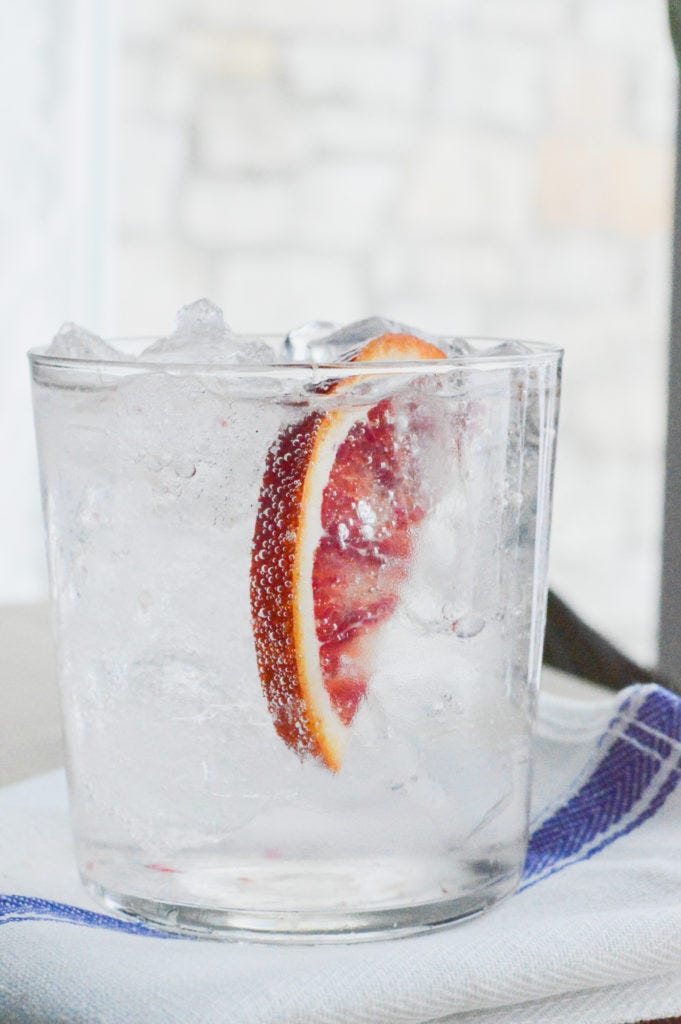 Driveway Drinks: Mezcal & Citrus Highball - by Reba Toloday
