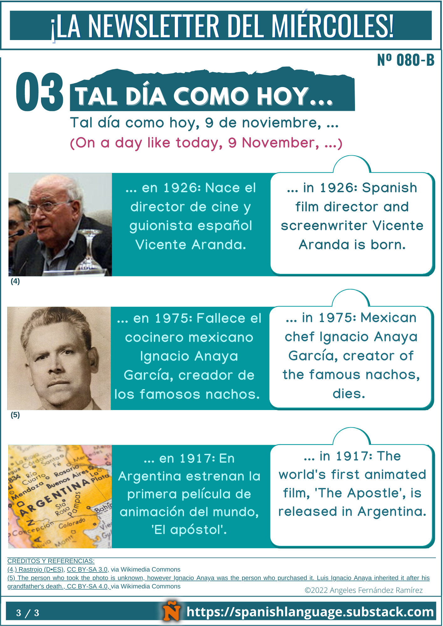 📖Wednesday’s Spanish Language Newsletter! (080-B)