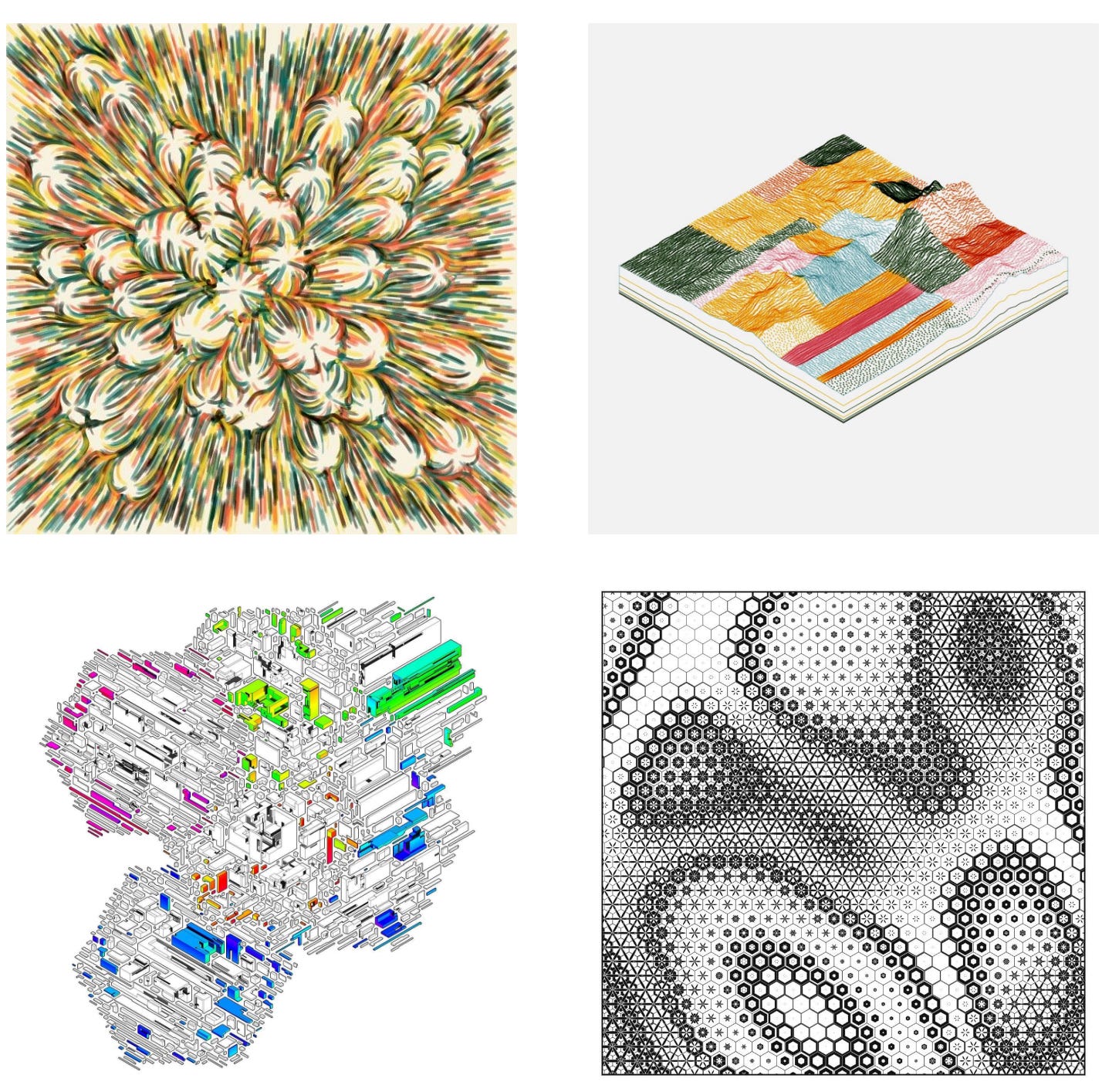 Futuristic Generative Art, Ferrofluids and Simulations