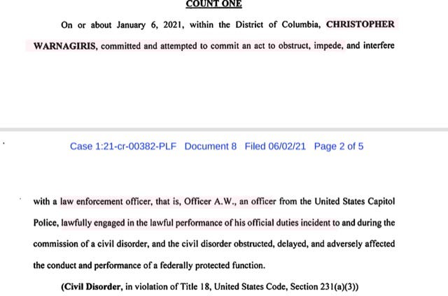 CHRISTOPHER WARNAGIRIS and AUDREY ANN SOUTHARD heard about your indictments