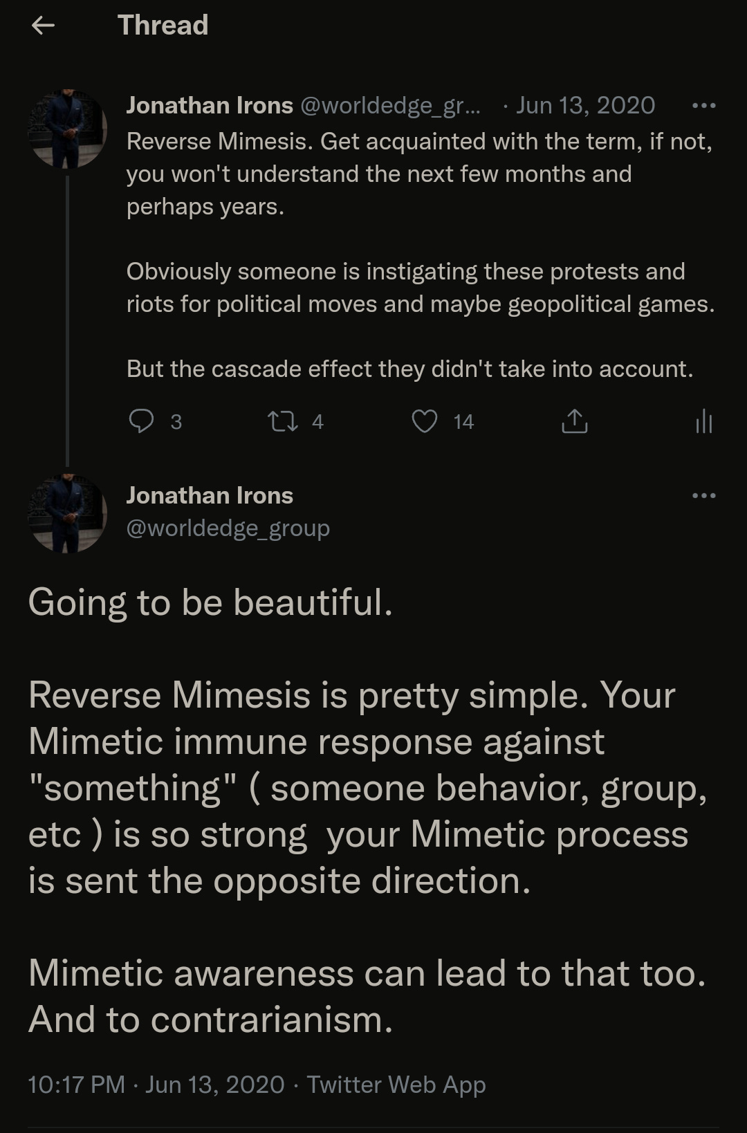 Reverse Mimesis - by Moriarty - Things Hidden in Complexity