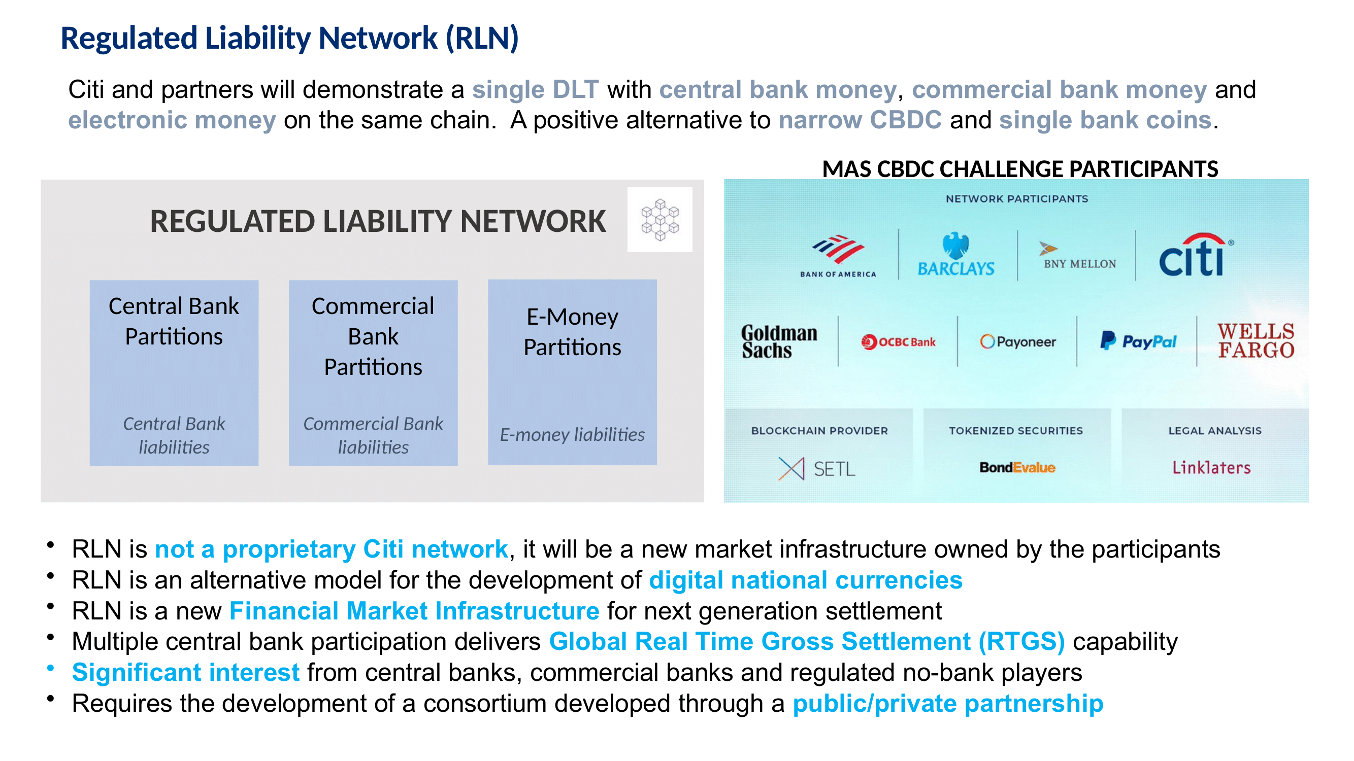 Regulated Liability Network (RLN) Presentation Update
