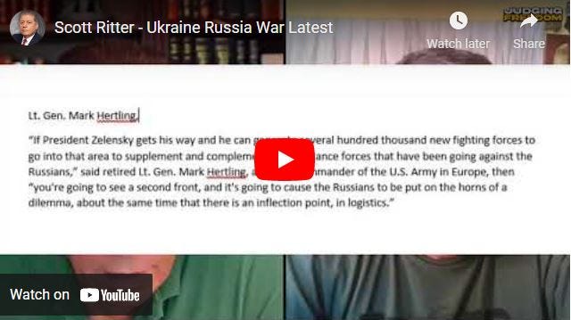 Scott Ritter - Ukraine Russia War Latest