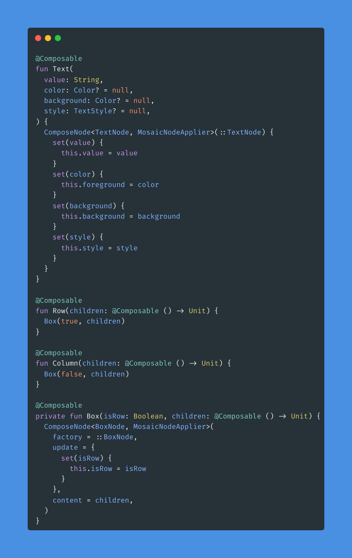 Writing a custom client library for the Compose runtime