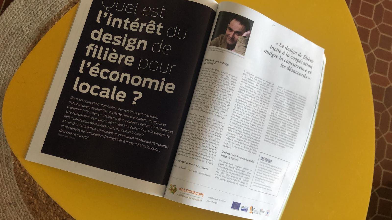 Vers un design de filière