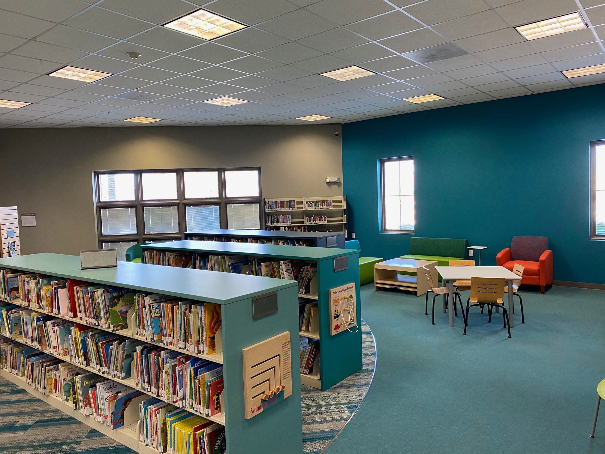 Del Webb Library reopens with new look after being closed for a full ...
