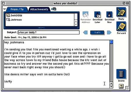 Internet friends were being weird 20 years ago