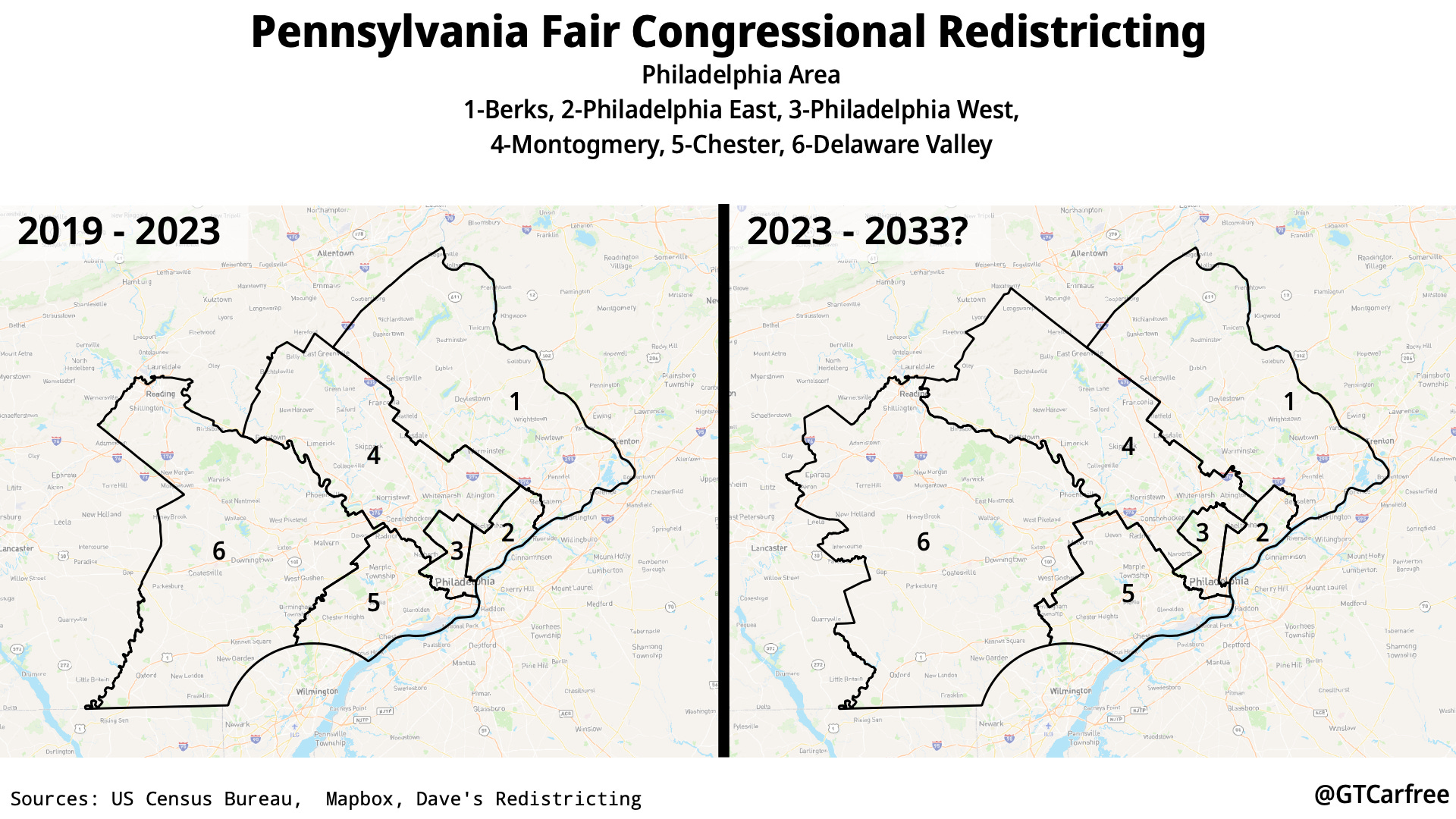 Congressional Redistricting in Pennsylvania (2023-2033)