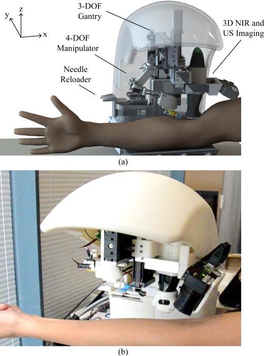 Un robot qui effectue les prises de sang