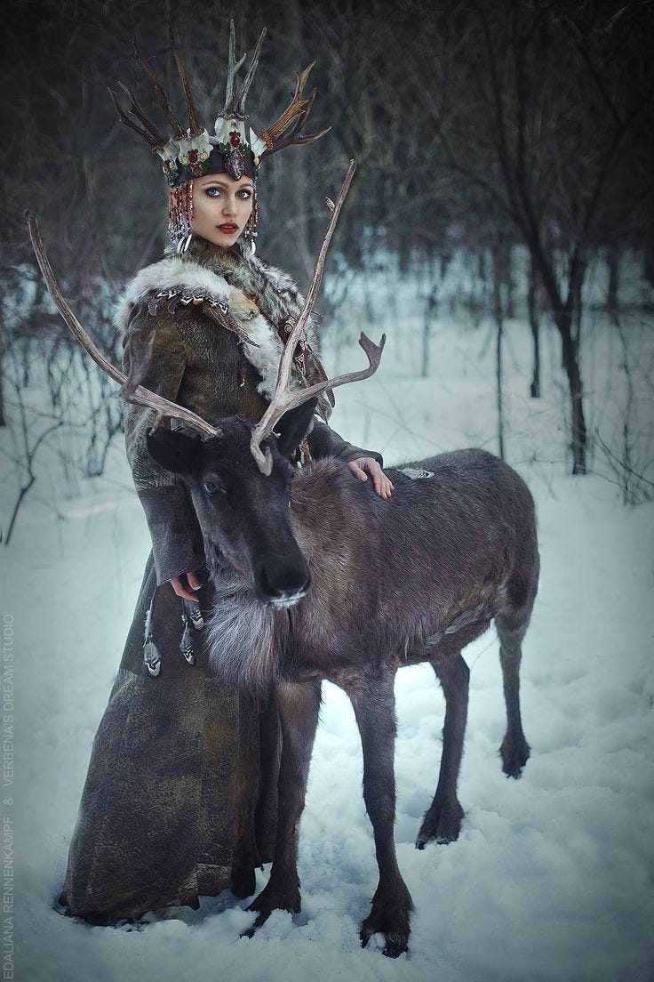 Women of the Deer Mother's Solstice - by Genevieve Gluck