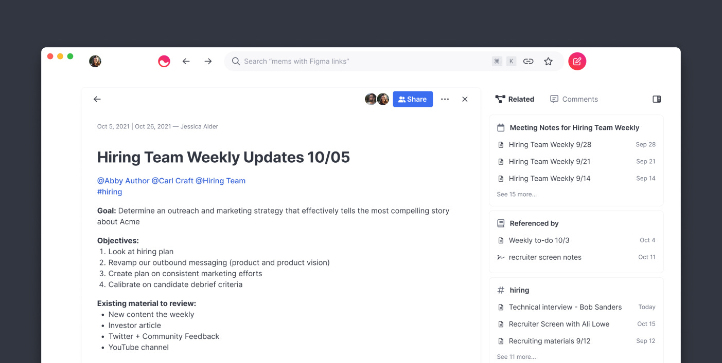 New in Mem: Unlocking Serendipity