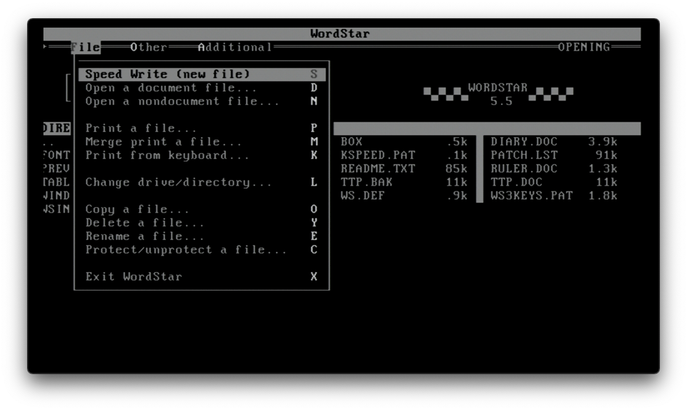 The History of Wordstar - by Bradford Morgan White
