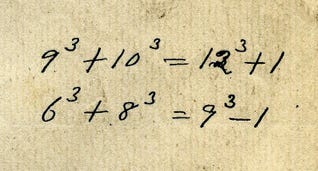 The Hardy-Ramanujan Number - by Jørgen Veisdal